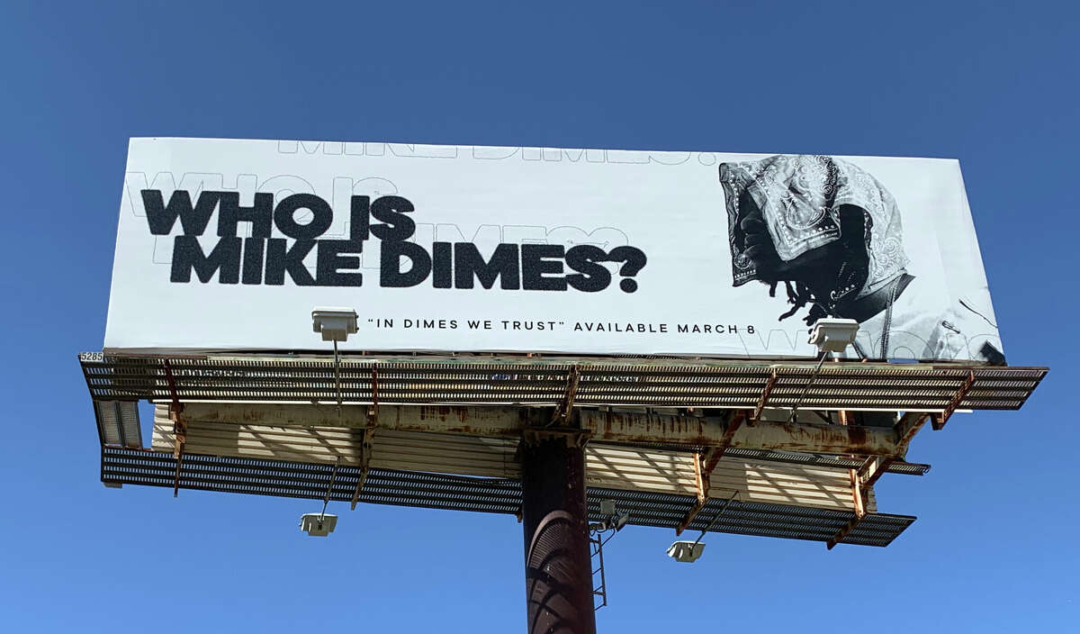 Rapper Mike Dimes' billboard welcomes Victor Wembanyama to San Antonio