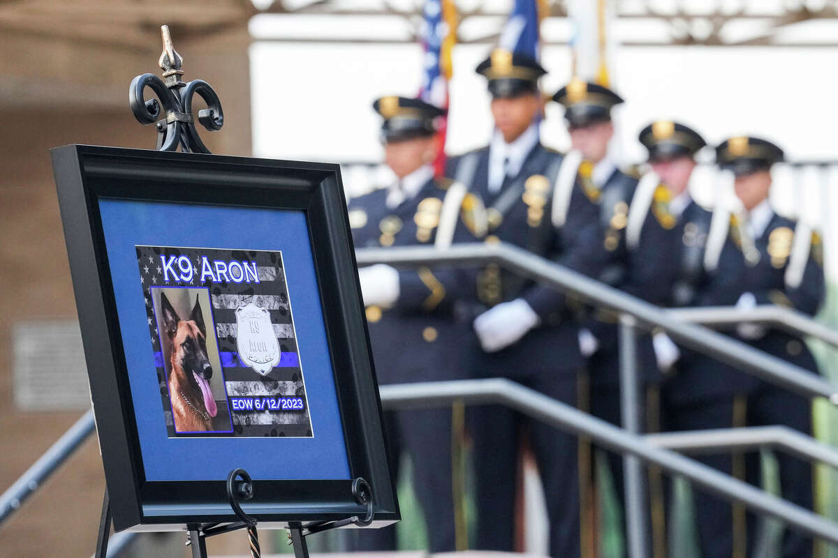 HPD memorializes K-9 whose death in police car is under investigation