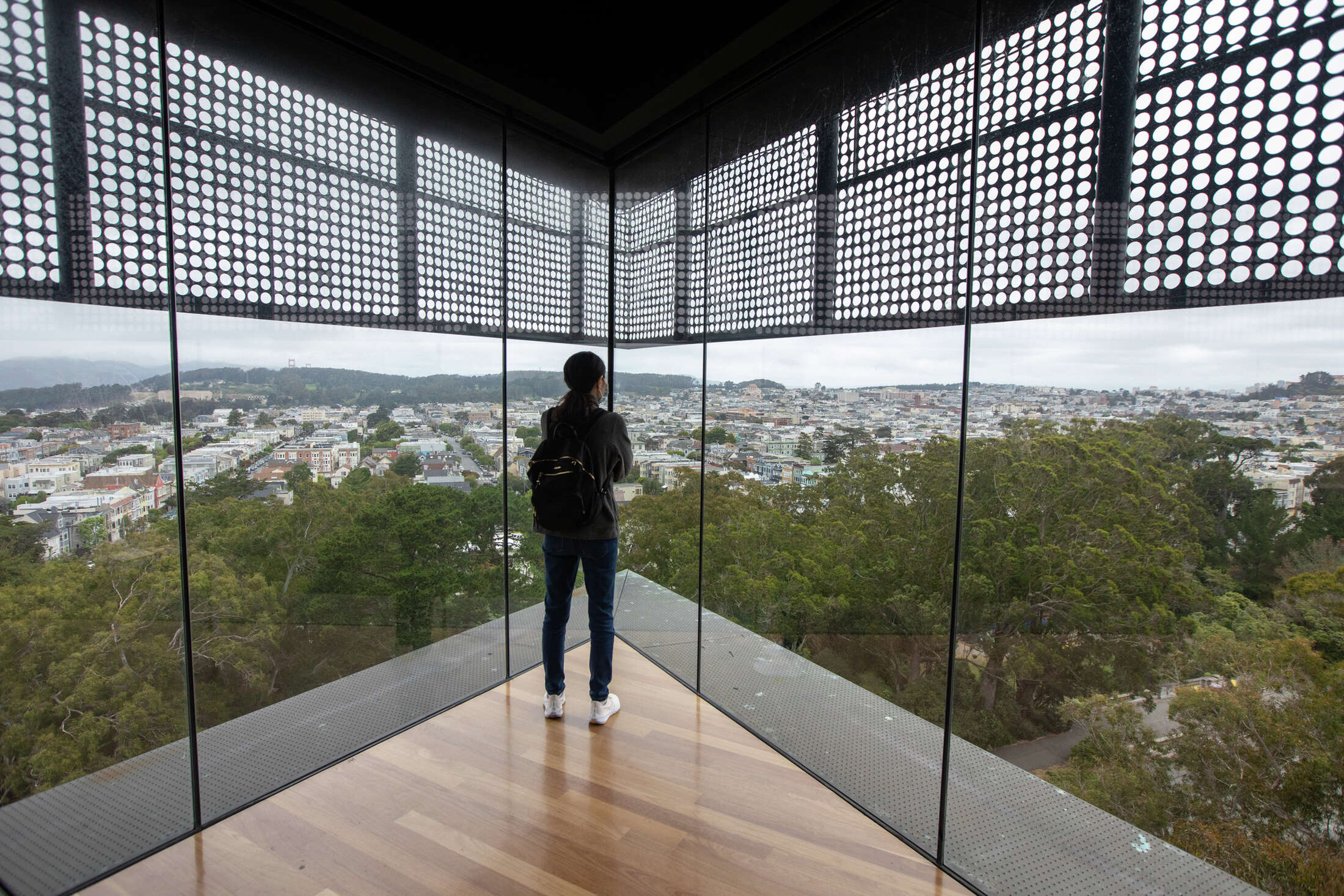 This Golden Gate Park tower will turn green, but no one knows when
