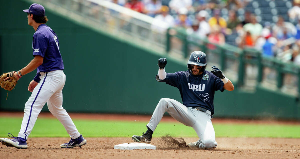 College World Series: TCU Horned Frogs fall to Oral Roberts