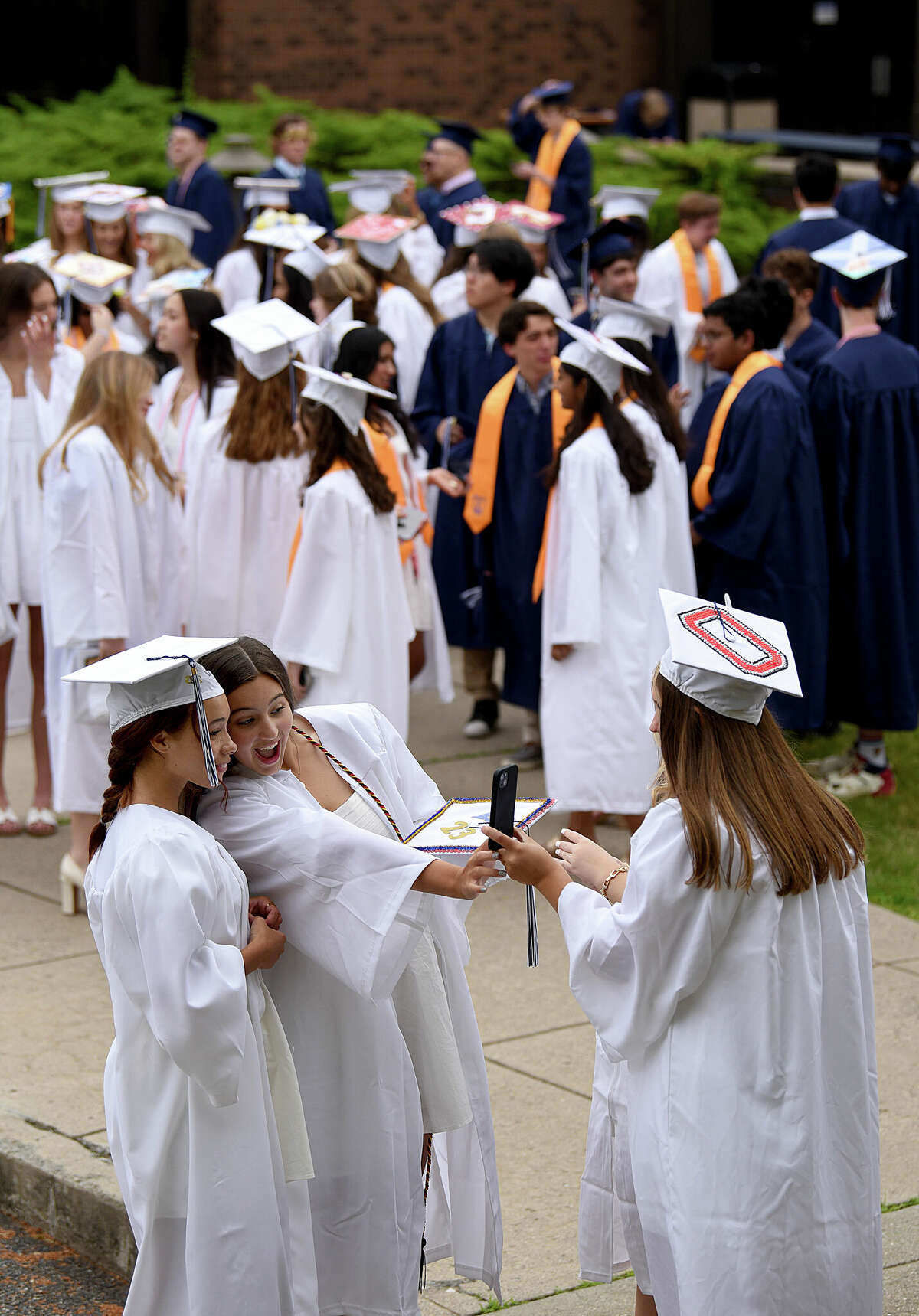 Wilton High School announces a trio of valedictorians at graduation