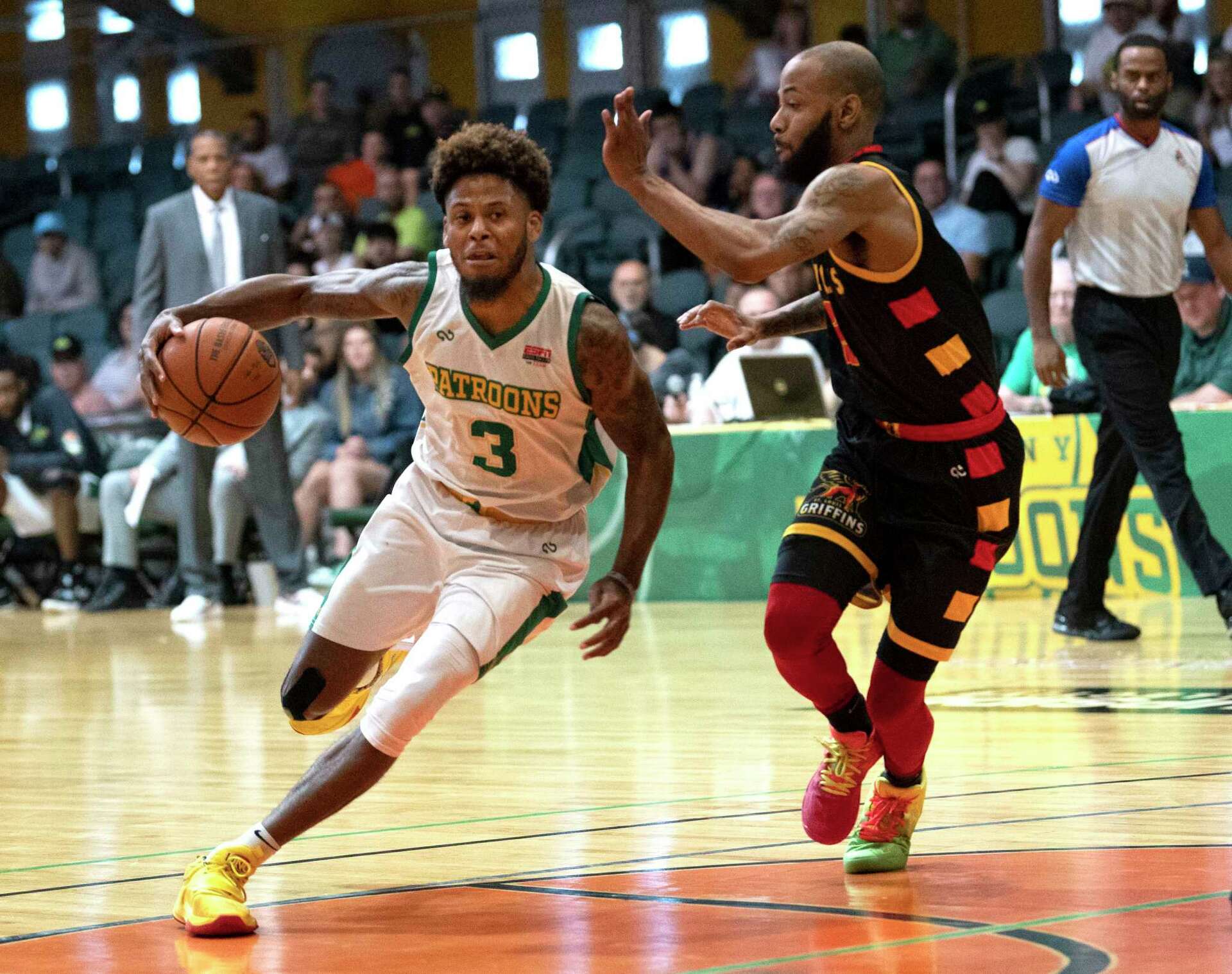 Albany Patroons guard Trevis Wyche raps as TrevDaReal