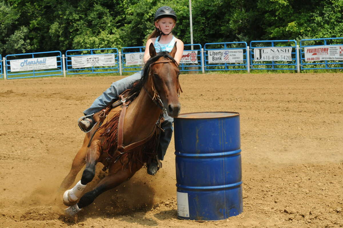 Barrel racers take to Illinois Boots and Saddle Club Arena in Alton