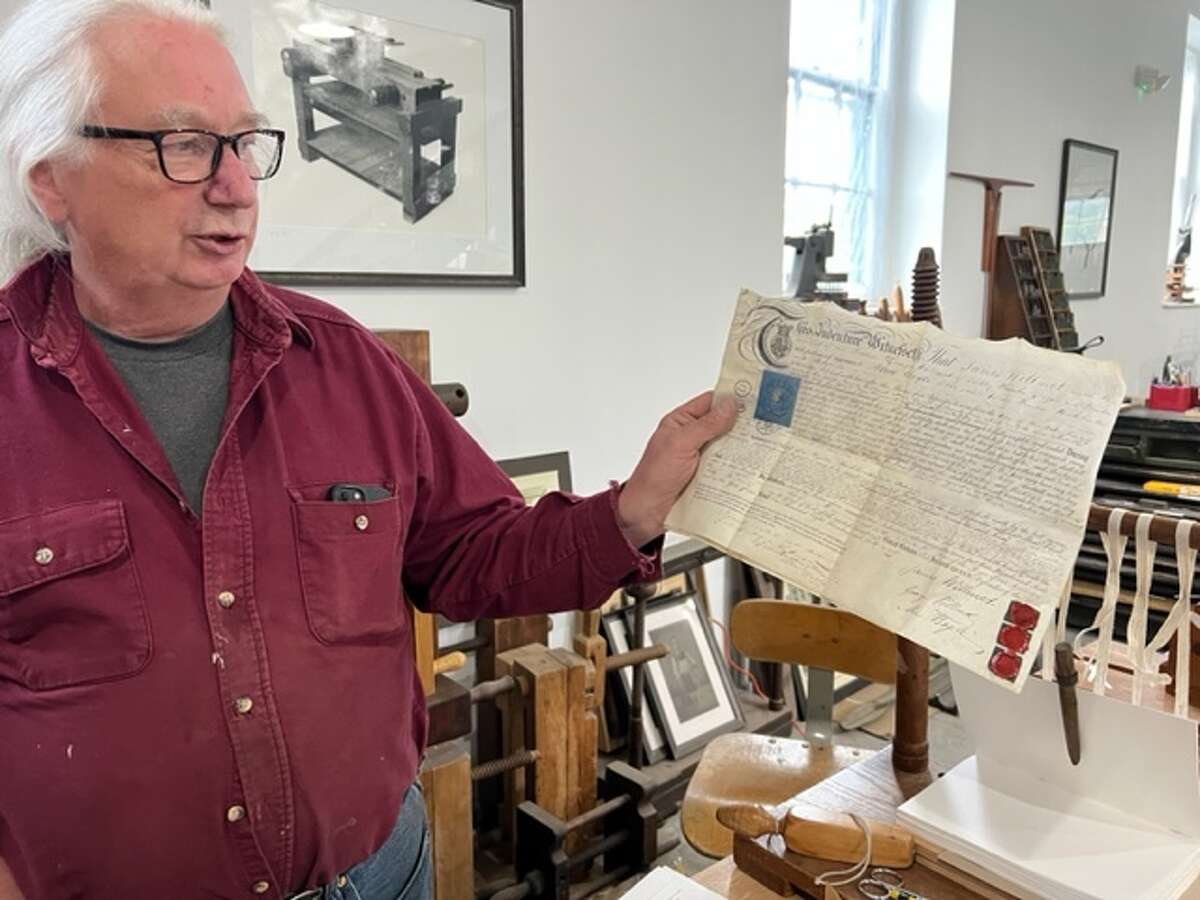 Tim James' quest to bring 19th-century bookbinding back to Troy