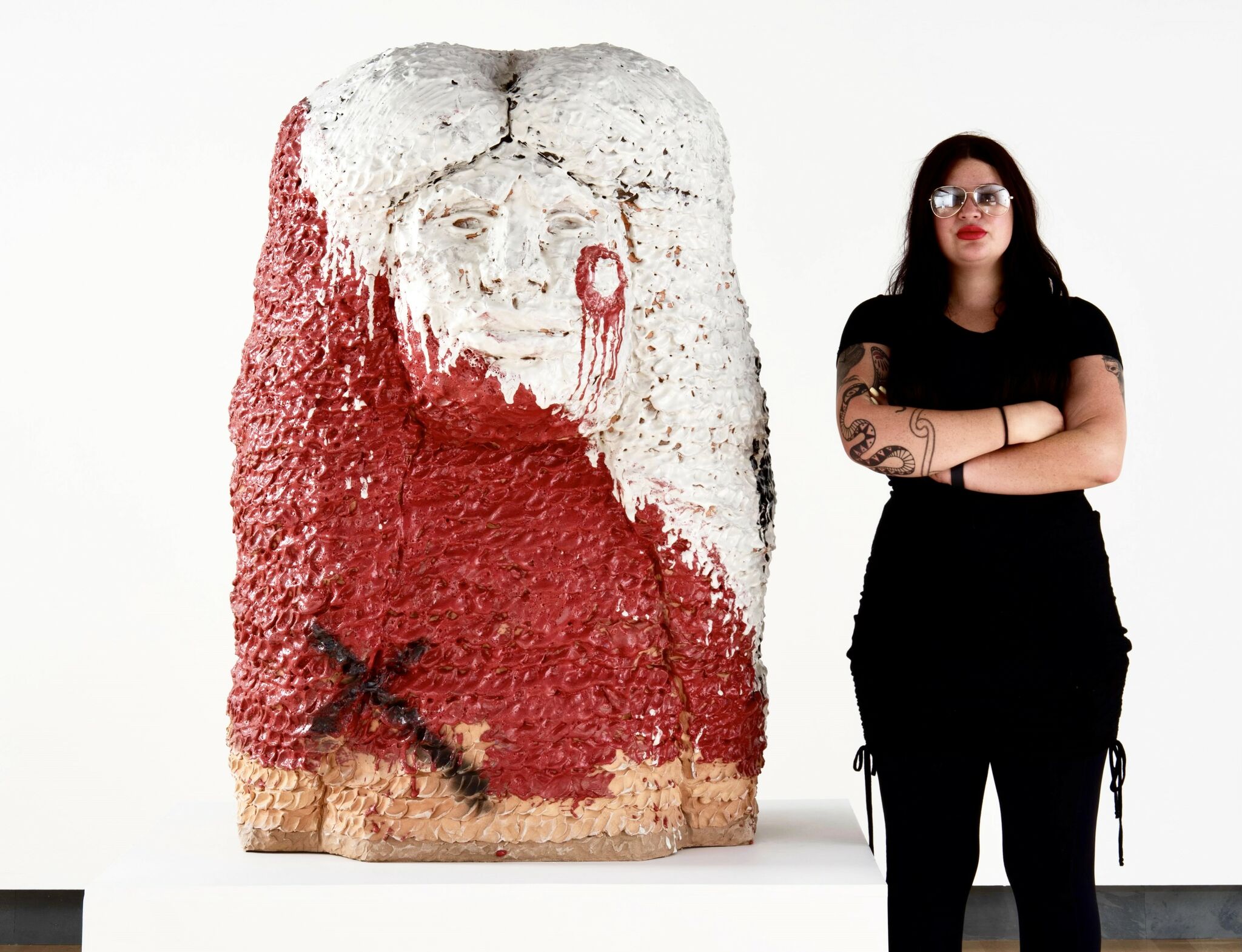 Indigenous artist brings her massive sculptures to CT exhibit