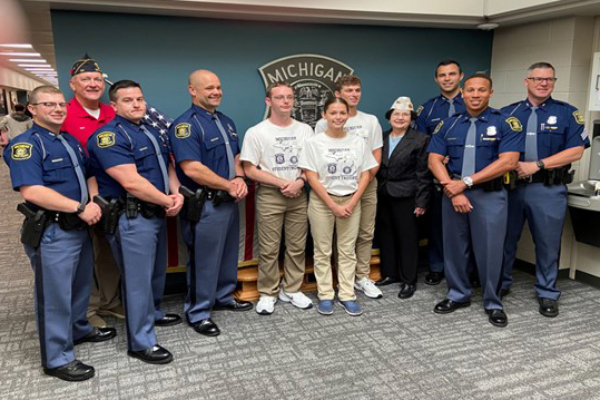 Michigan State Police graduates 3 student troopers