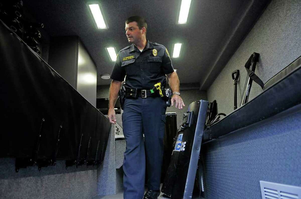 Norwalk police unveil crime fighter trucks