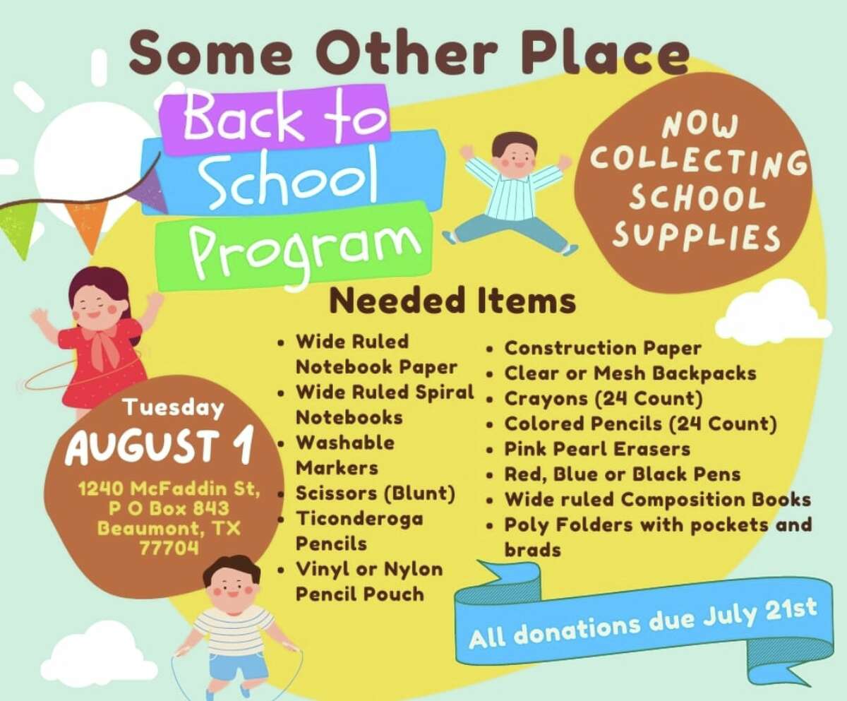 Some Other Place to collect school supplies with Backpack Challenge