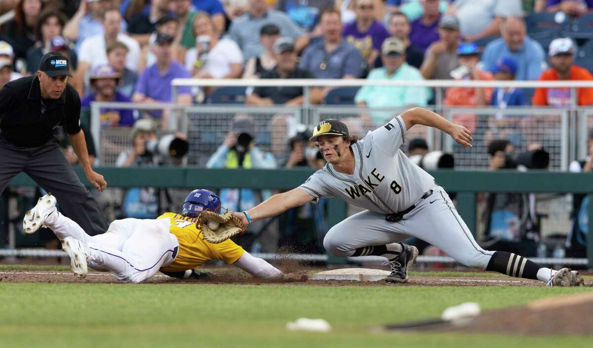 College World Series: LSU beats No. 1 Wake Forest to stay alive