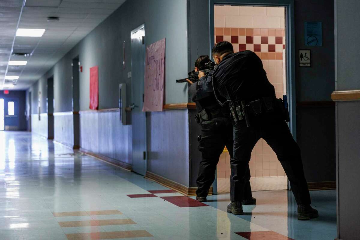 Photos: Uvalde’s school police officers take active-shooter training