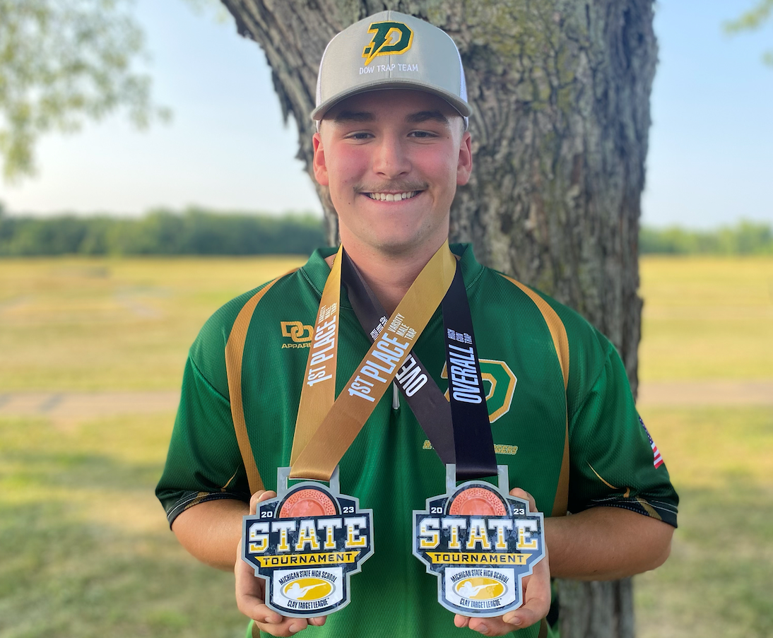 Dow High's Cole Bailey wins High School Clay Target state tournament