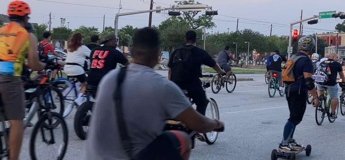 HPD escorts bicycle group Clutch City Cruisers after confrontation