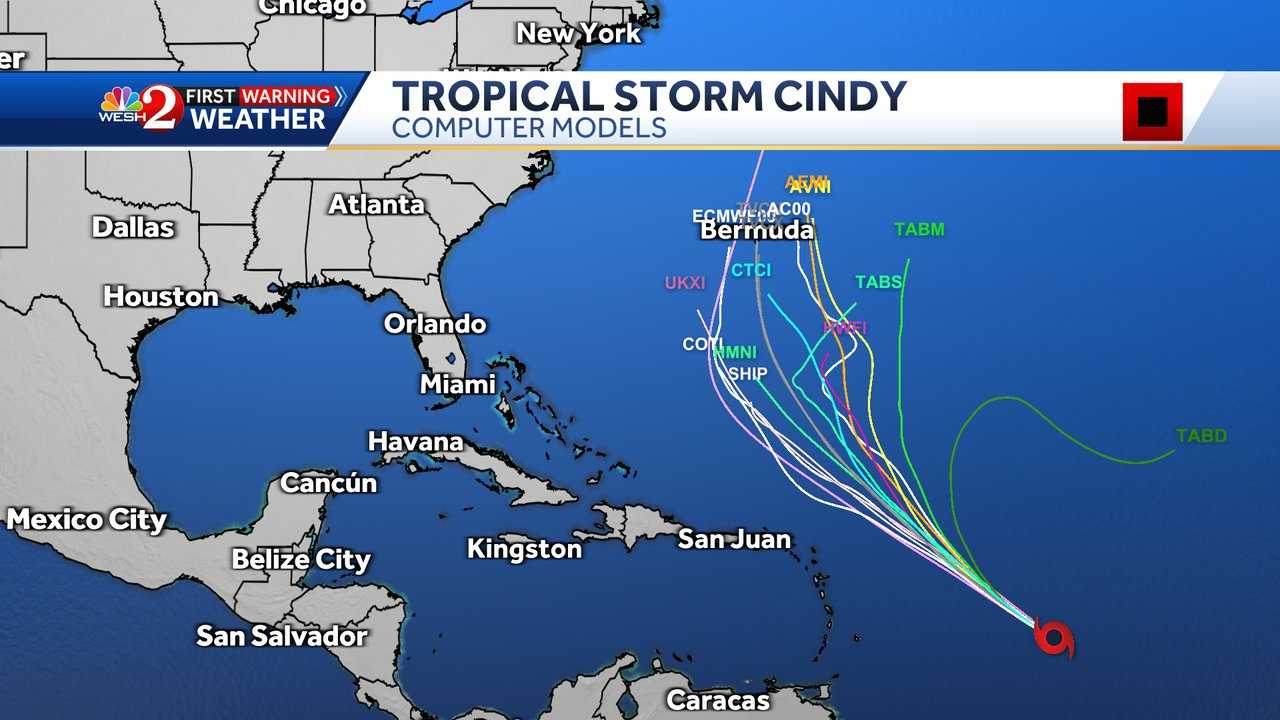 Tropical Storm Cindy forms in Atlantic
