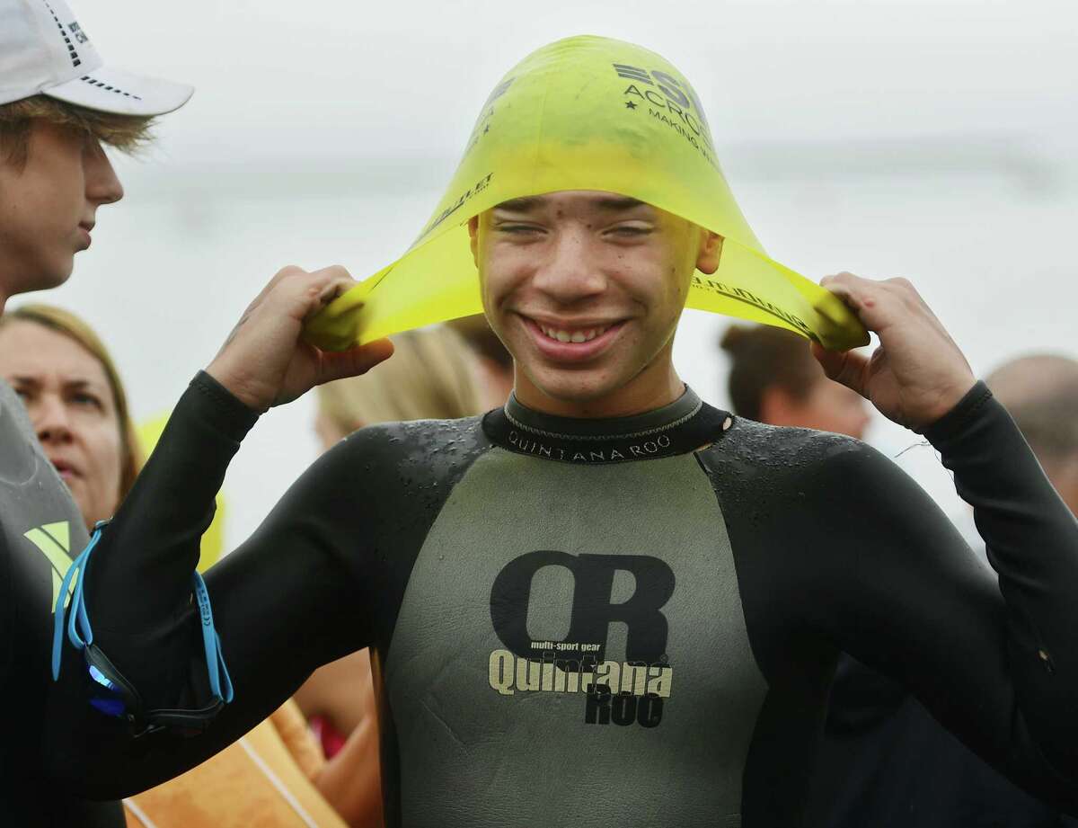 Swim Across America starts on Stamford-Greenwich border