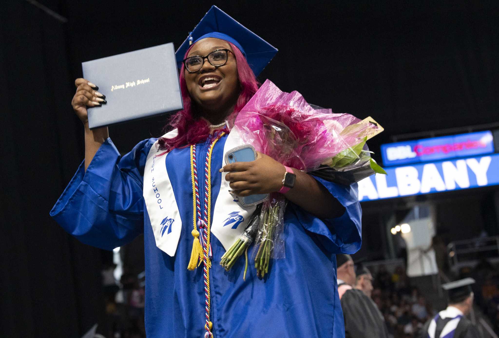 Photos: Graduates joyous at Albany High graduation