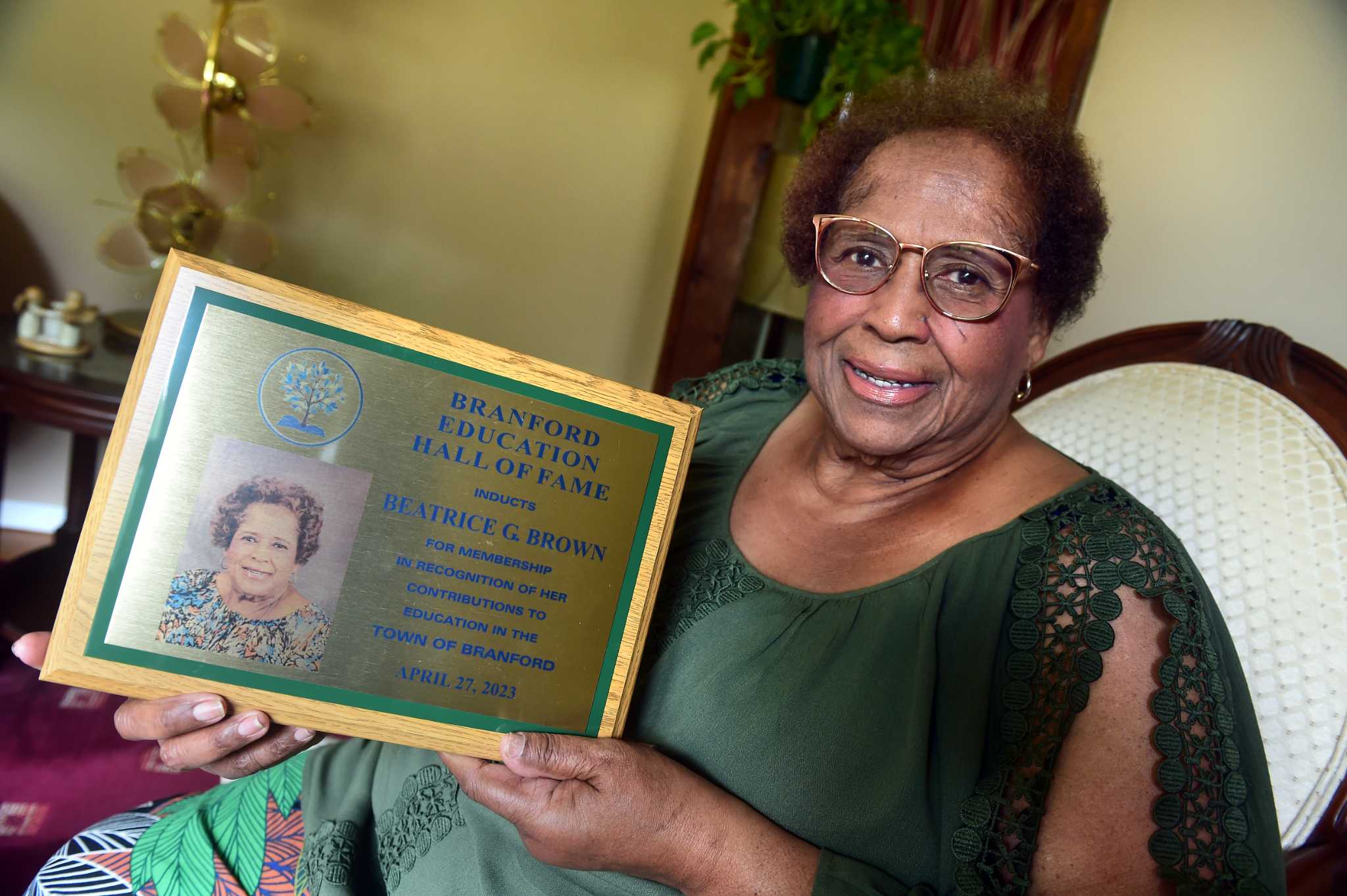 Bea Brown inducted into Branford Education Hall of Fame