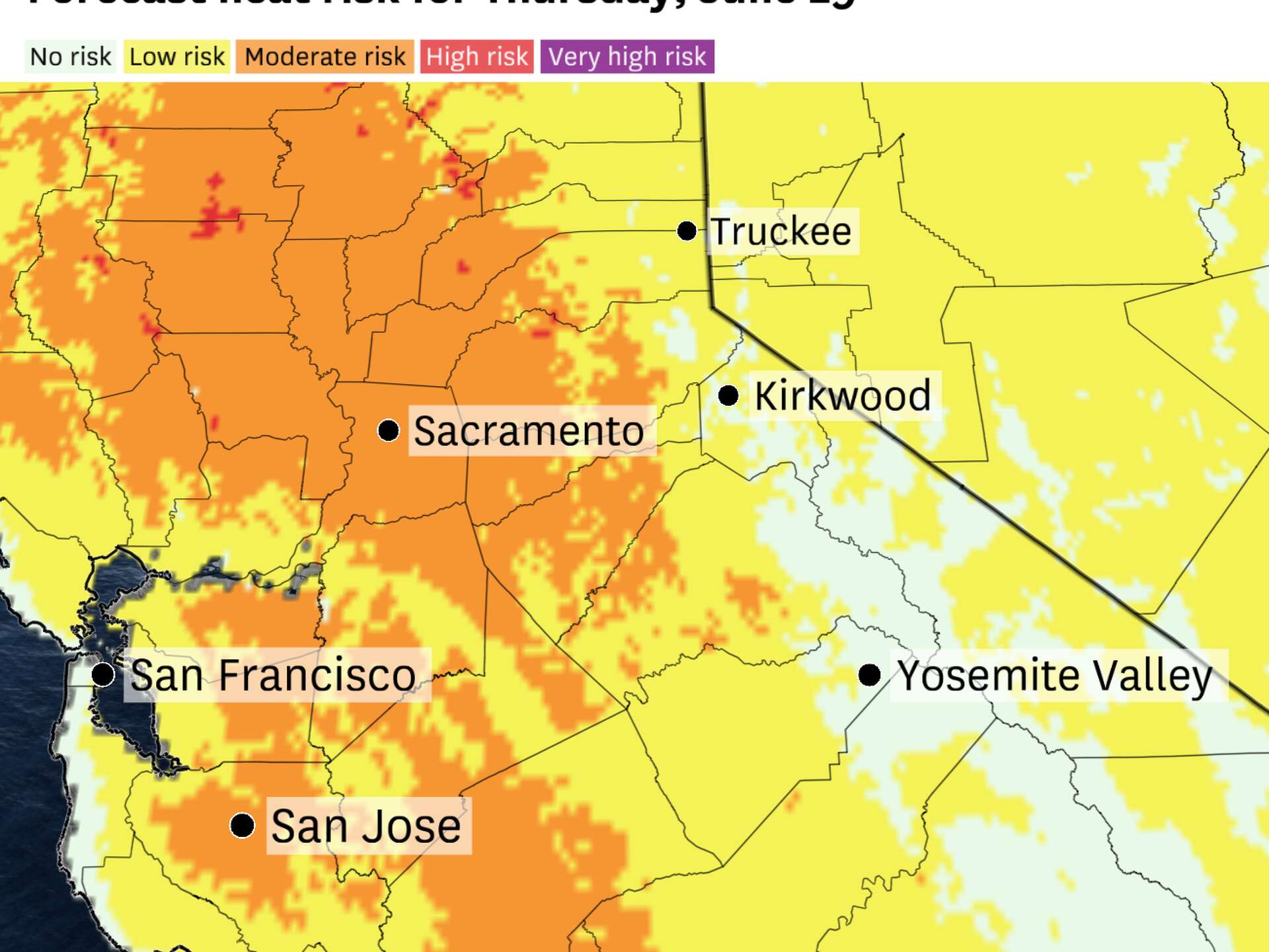 California expects ‘major heat risk’ in some areas. Here's where