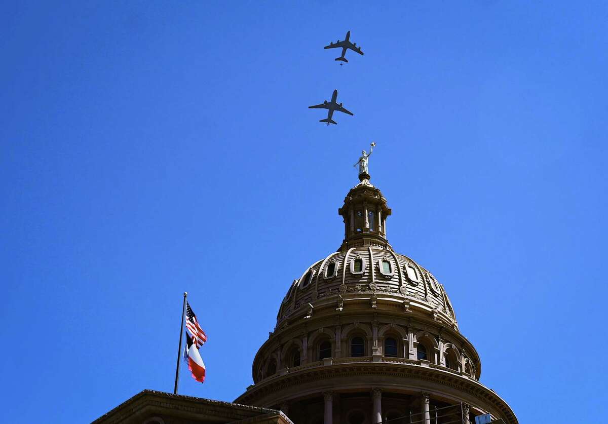 Texas flyover marks a century of key military air technology
