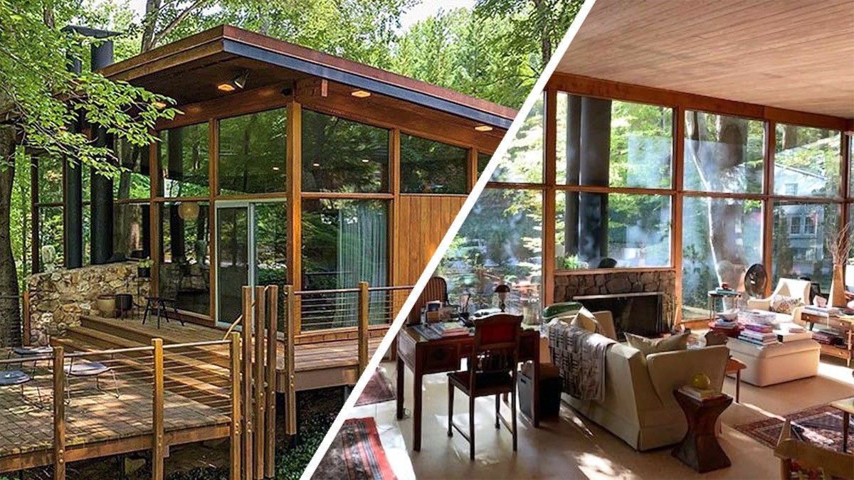 Rare Midcentury Modern Treehouse in Virginia Sways a Buyer in No Time