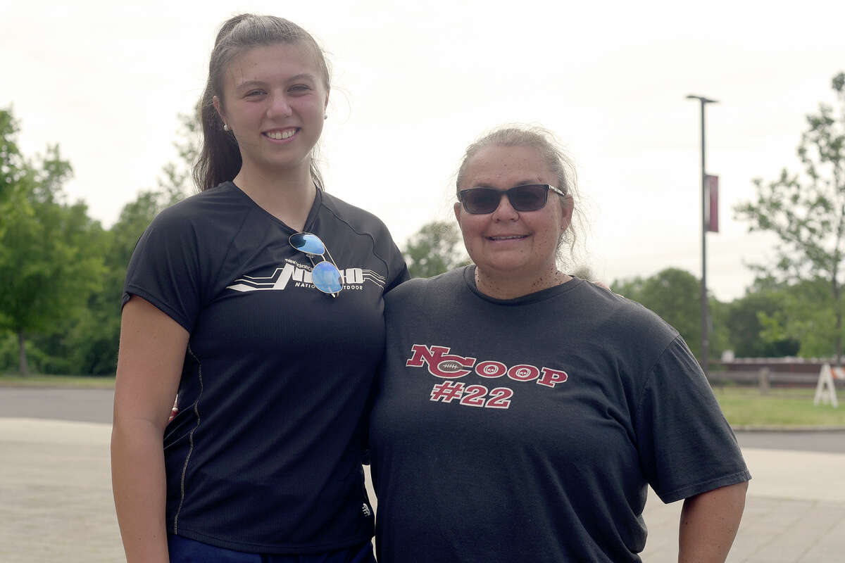 New Canaan thrower Bella DeFelice, UConn commit, finds championship