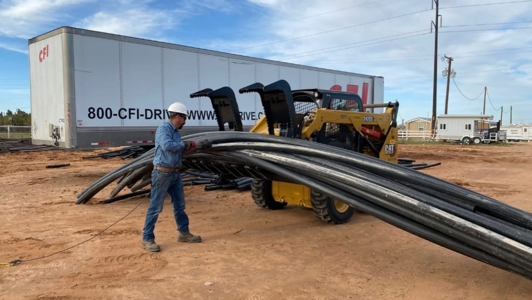 Redemption Oilfield cleans up by recycling poly pipe