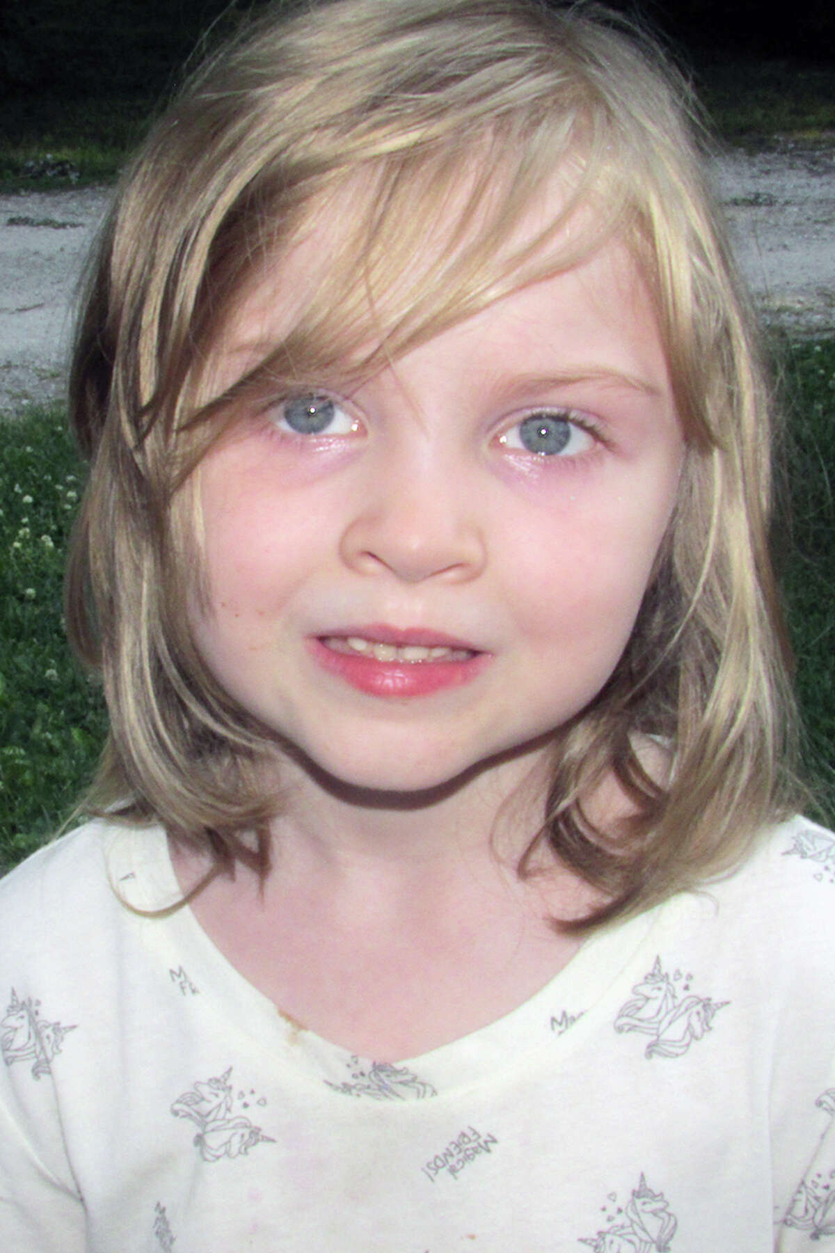 Lillian Lair celebrating her seventh birthday