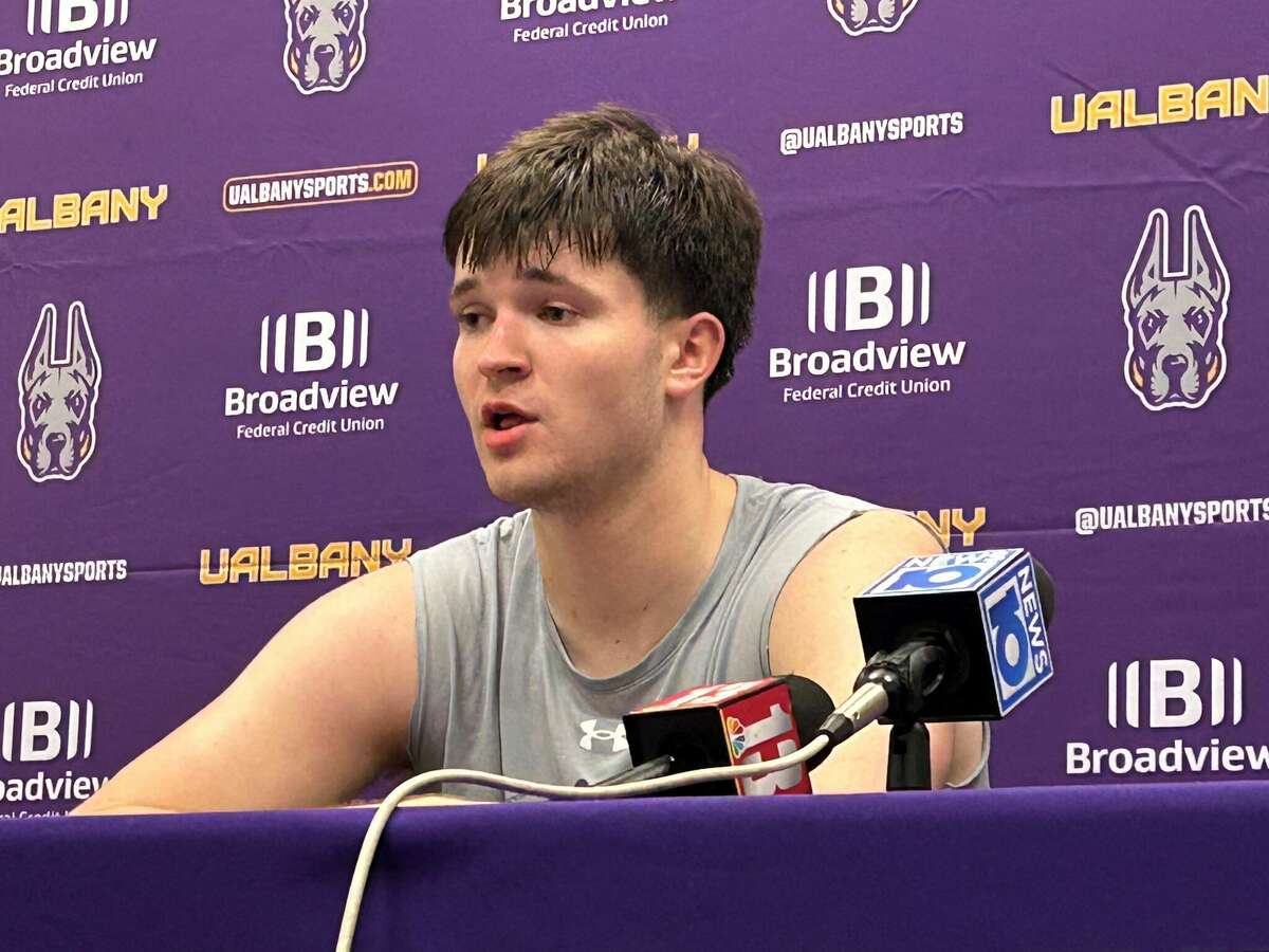 UAlbany's Jonathan Beagle where he's 'supposed to be'