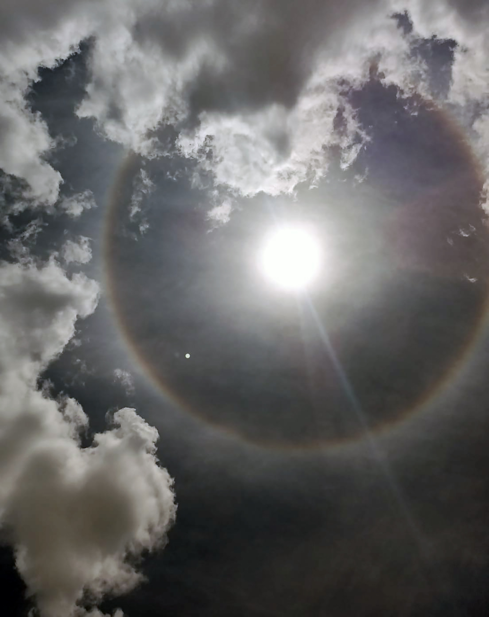 Valley residents dazzled by full-circle rainbow around the sun