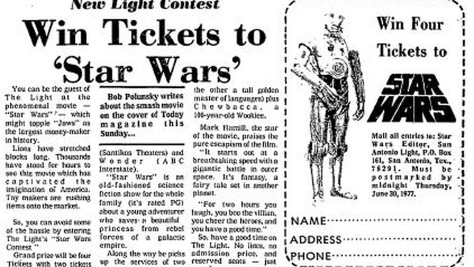 "Star Wars" hit San Antonio theaters 46 years ago this week