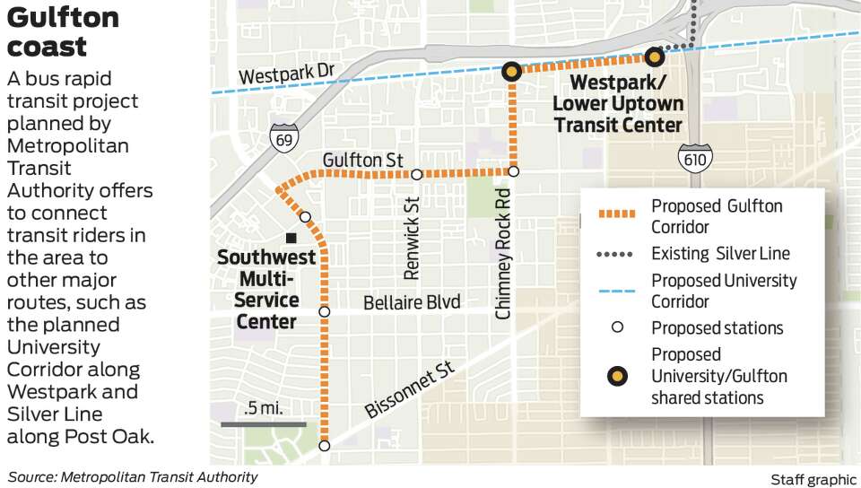 Metro finalizes route for planned $220M BRT extension to Gulfton