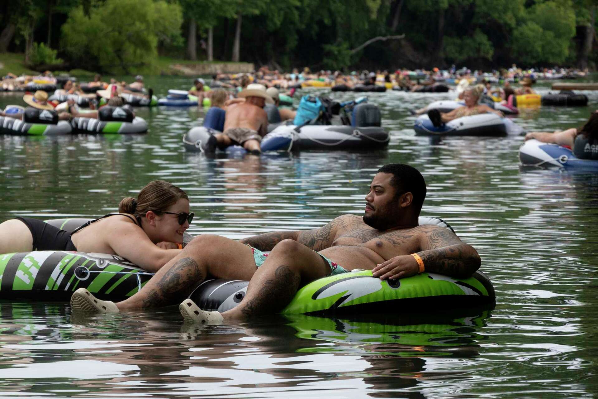 Photos: Tubing along Guadalupe River on hot July day lures in Texans