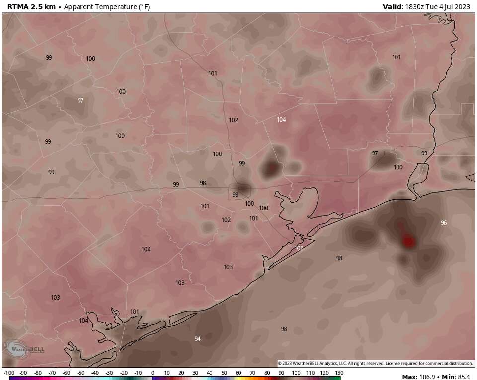 Houston heat index below 100 for first time since June 9. Here's why