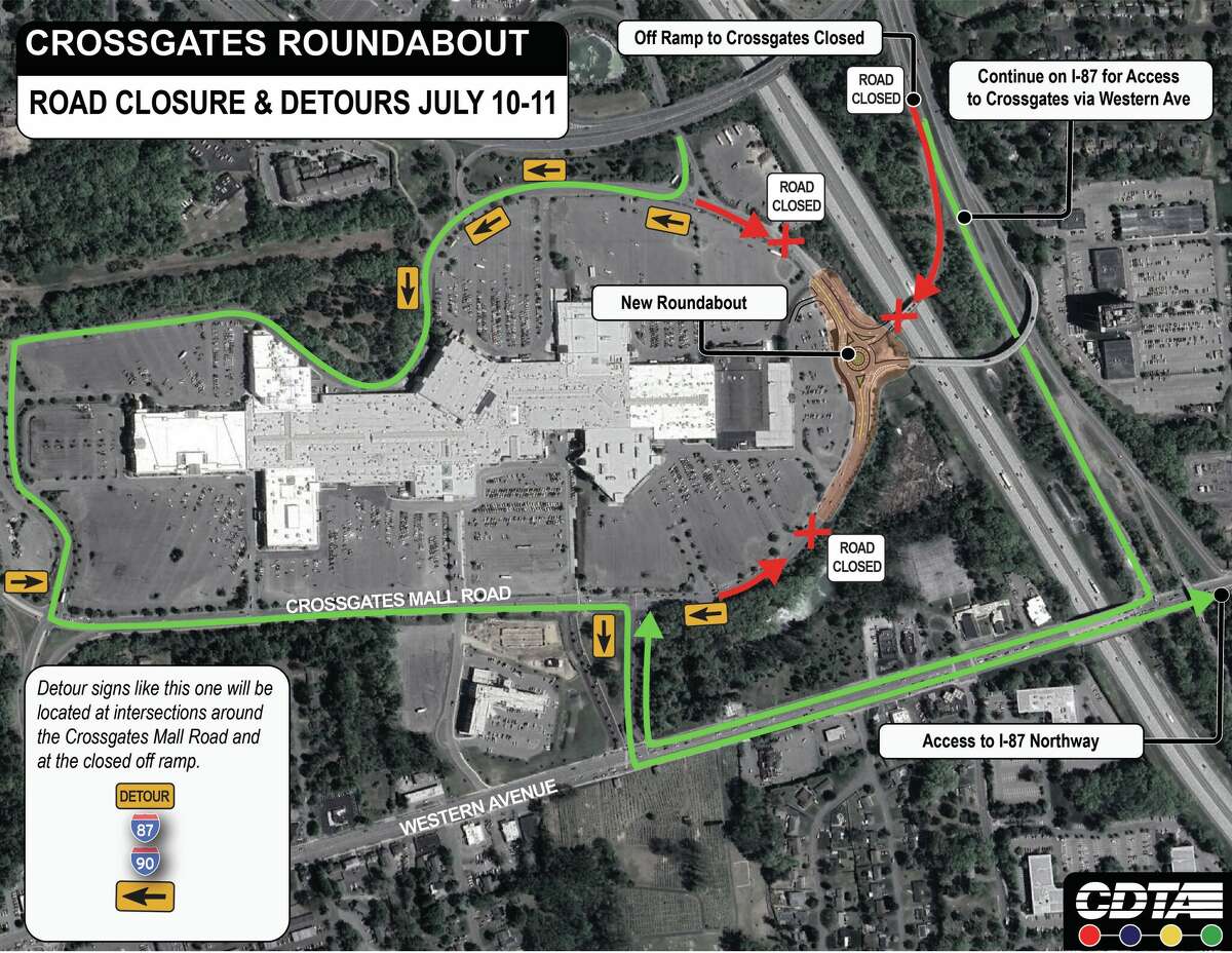 Final phase begins next week for Crossgates Mall roundabout