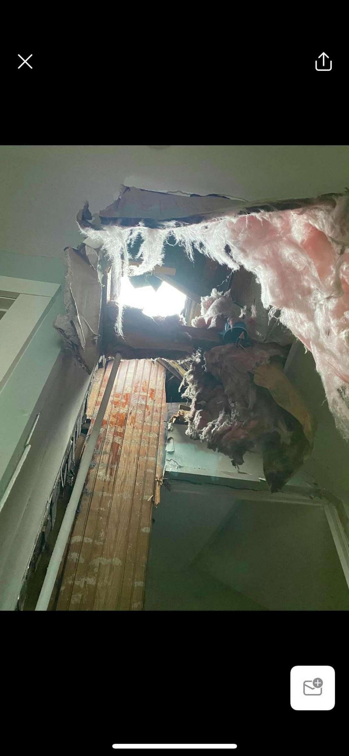 Lightning strike blasts Milford chimney on 4th of July, officials say