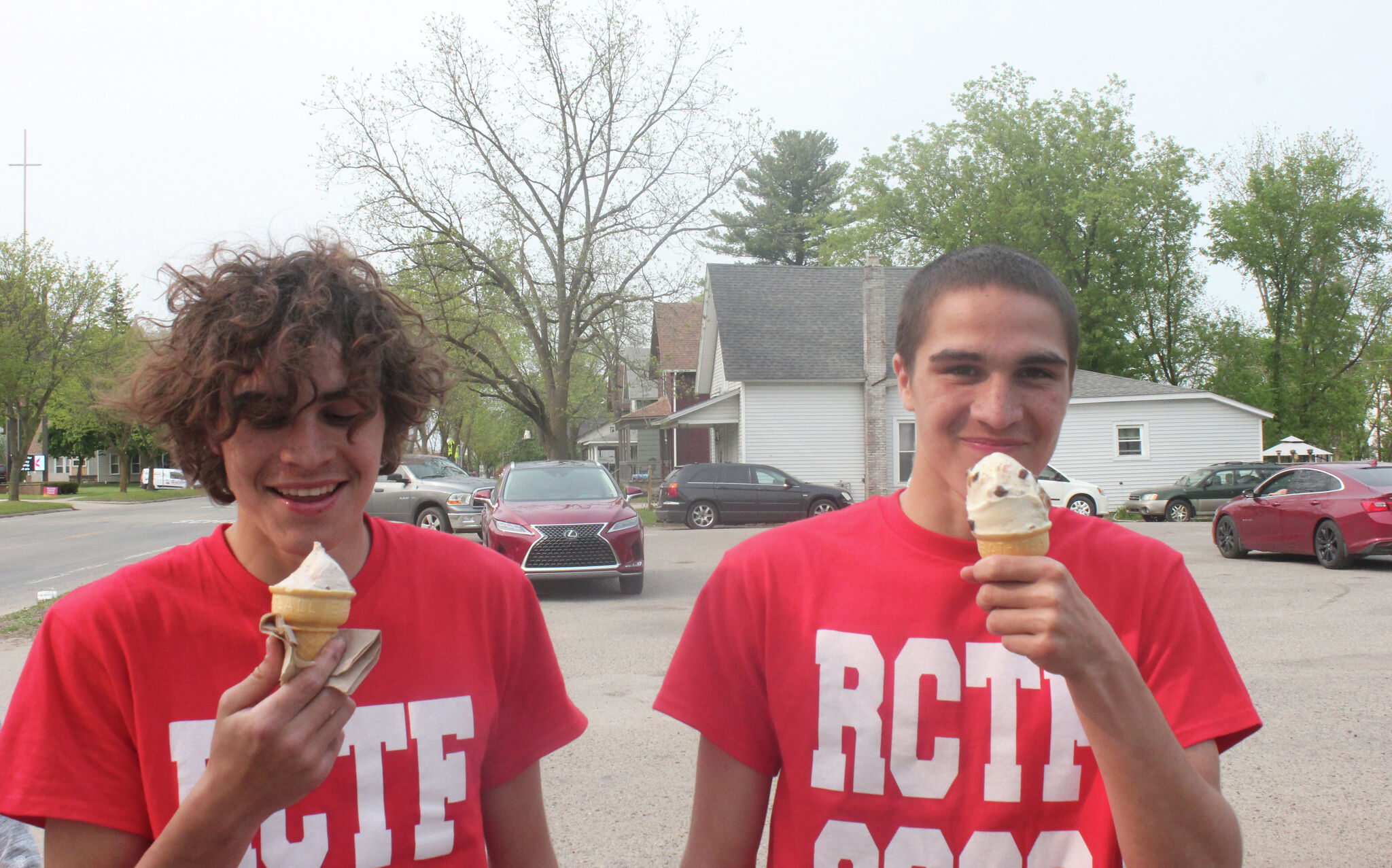 Elijah and Izaiah both found success in hurdles during track season