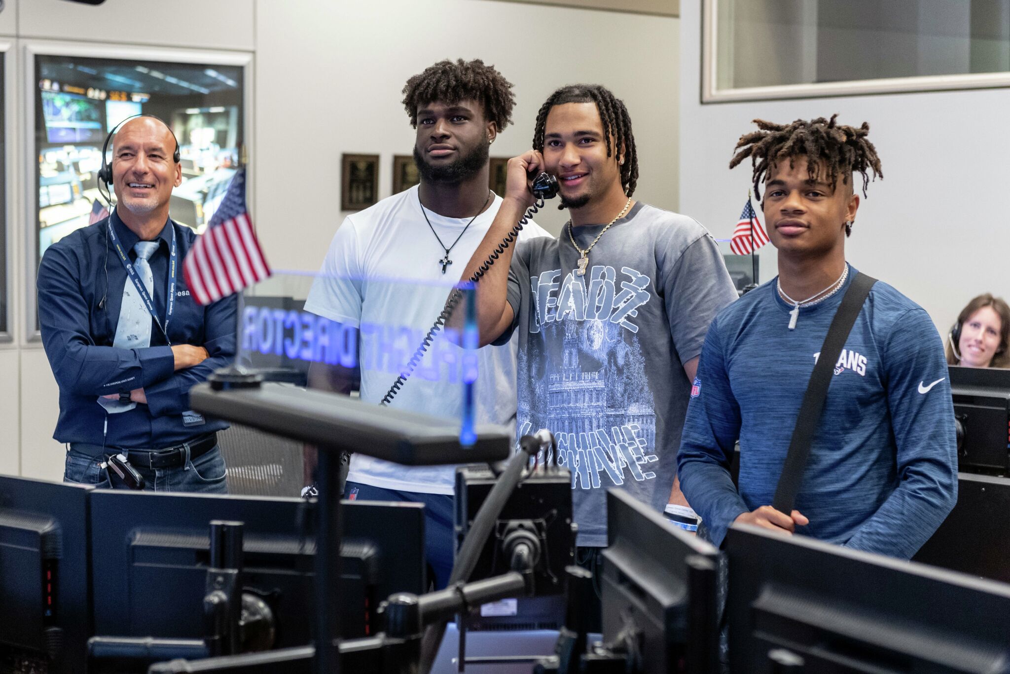 Texans rookies talk to astronauts on the International Space Station