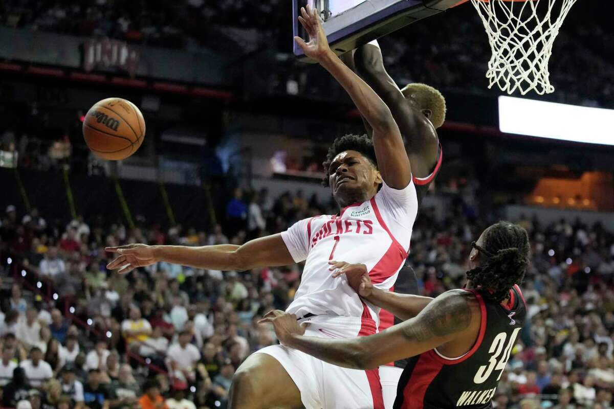 Houston Rockets' Amen Thompson exits preseason game with injury