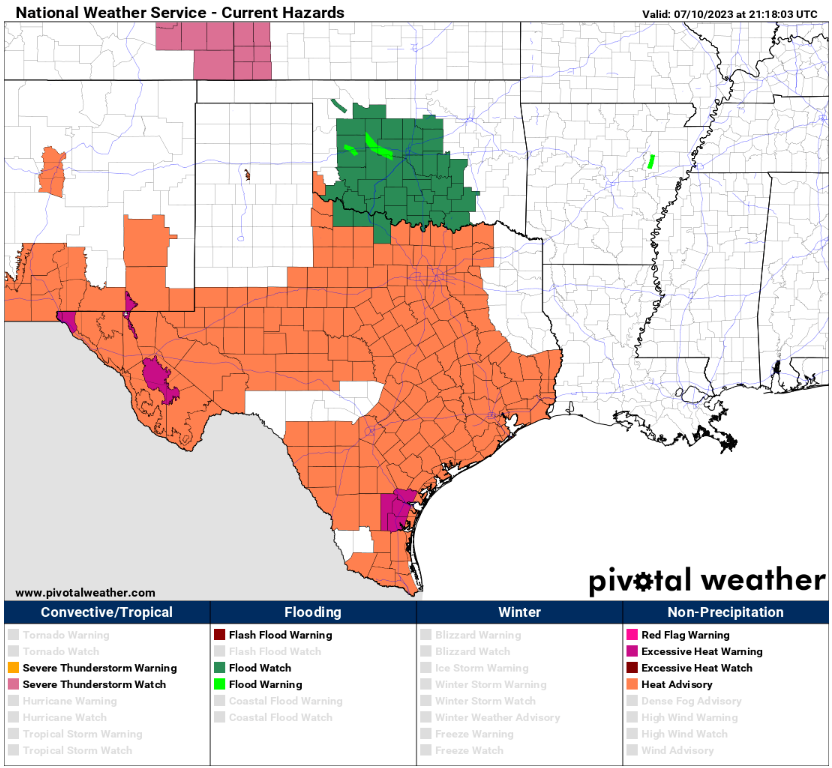 Houston forecast: Texas heat dome brings 'feels like' temps over 105