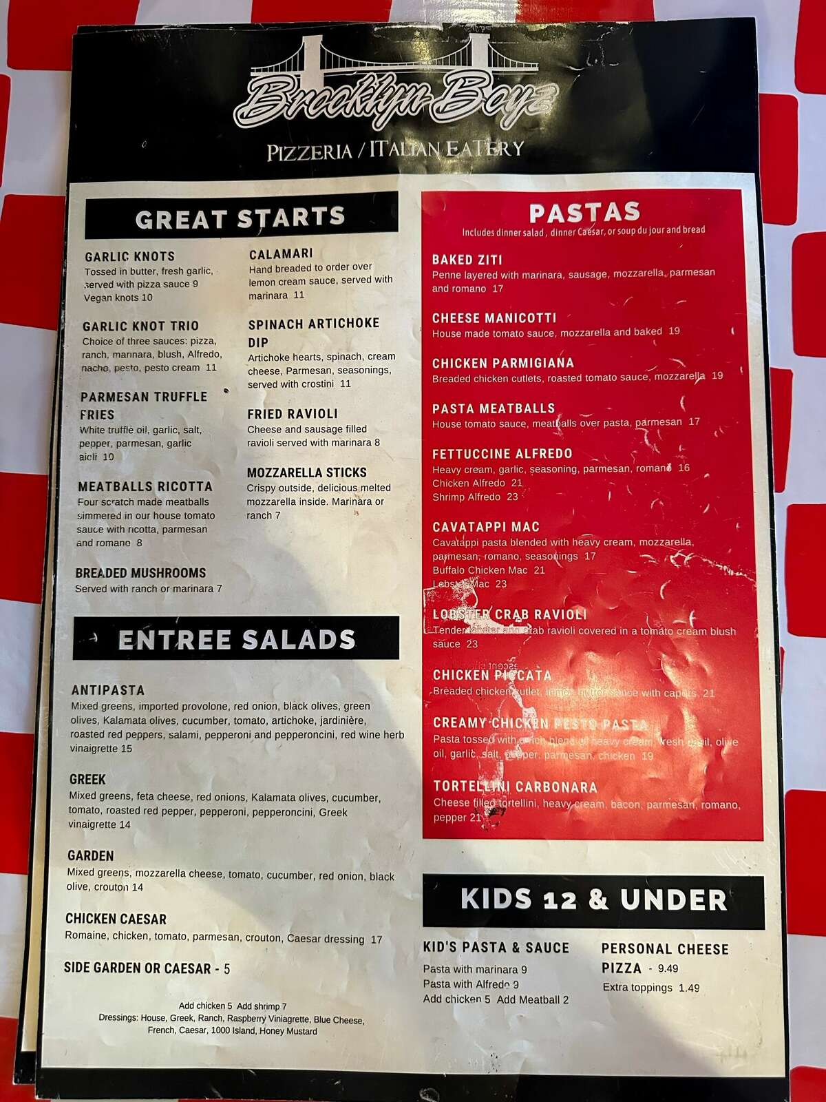 Brooklyn Boyz in Bay City serves up authentic Italian pasta and pizza