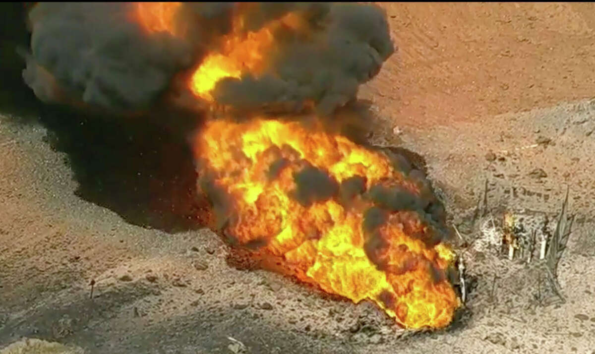 Large explosion, fire reported near West Galveston Bay