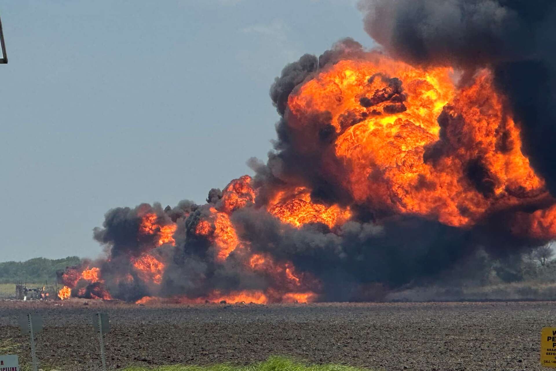 Massive Brazoria County fire from pipeline explosion is contained