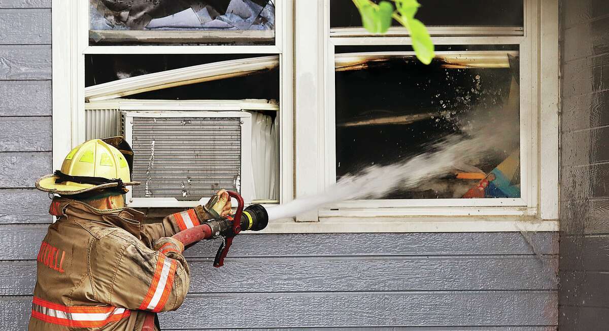 Fire damages Mitchell home