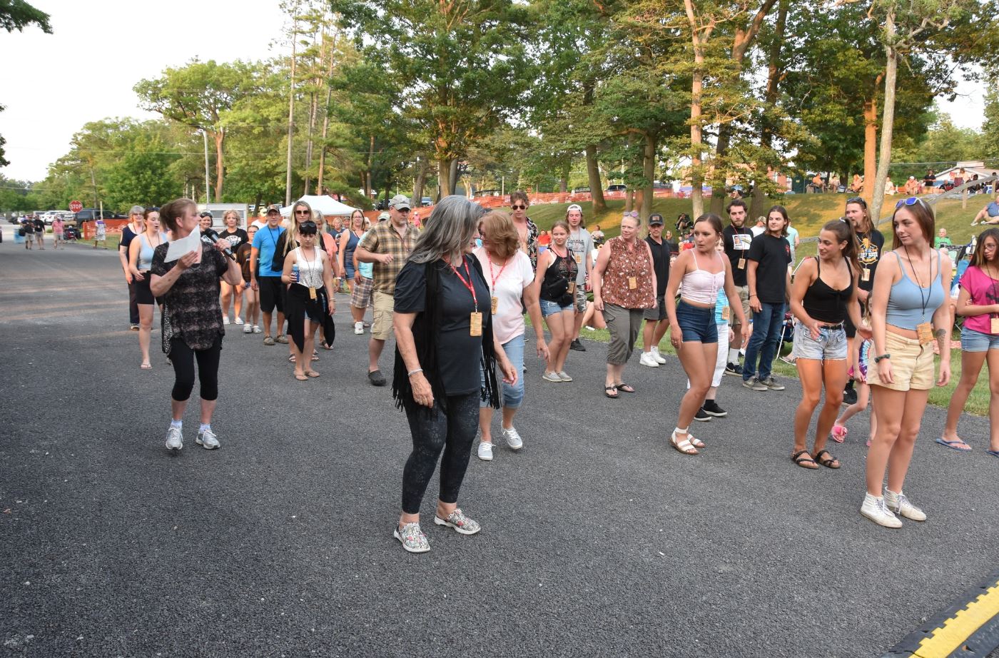 Huron County line dancing with Judy Fleming