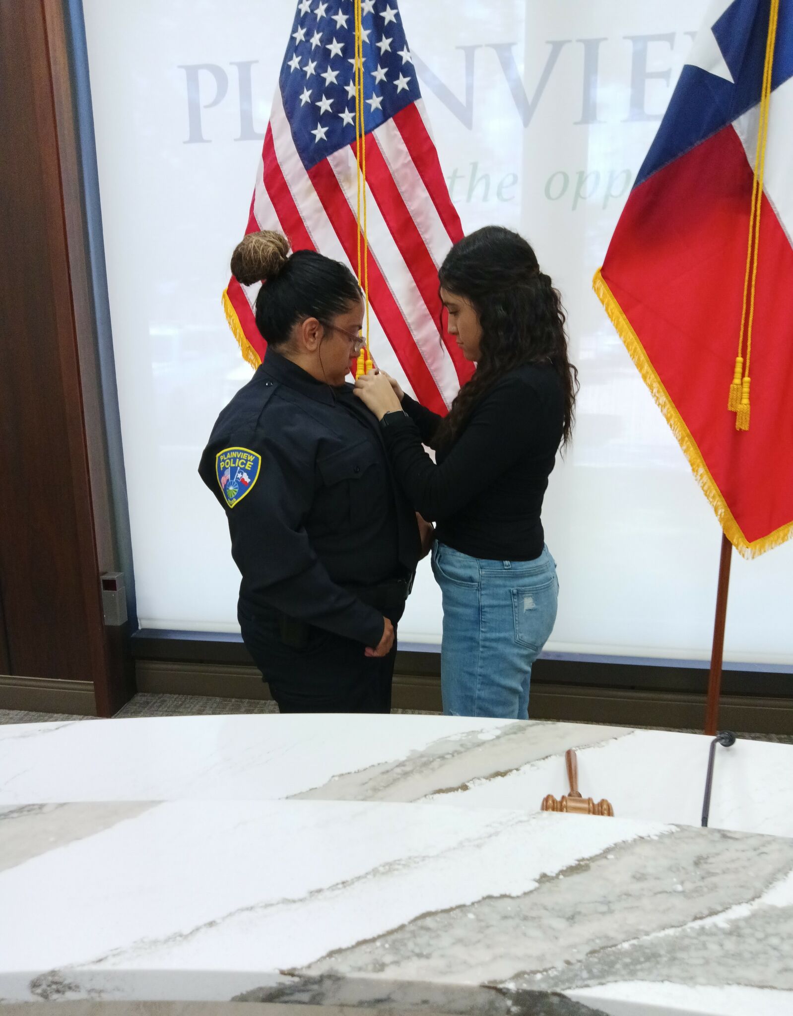 Plainview PD swears in Officer Paula Vasquez