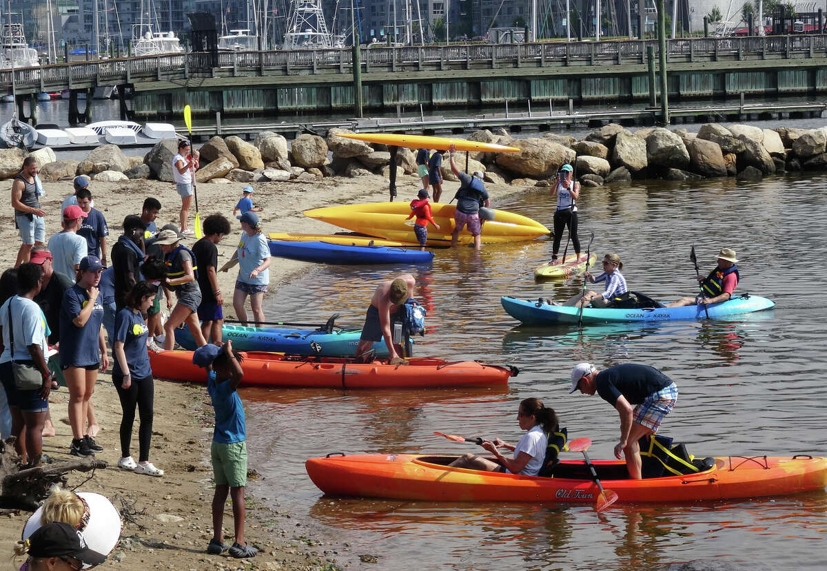 Photos: SoundWaters Flotilla takes to Long Island Sound in Stamford