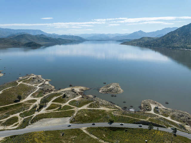 Ghost town disappears as California lake fills for first time in years