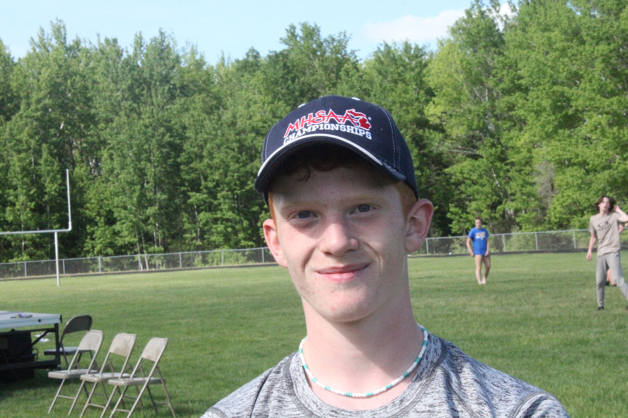 He had strong senior seasons in track and cross country