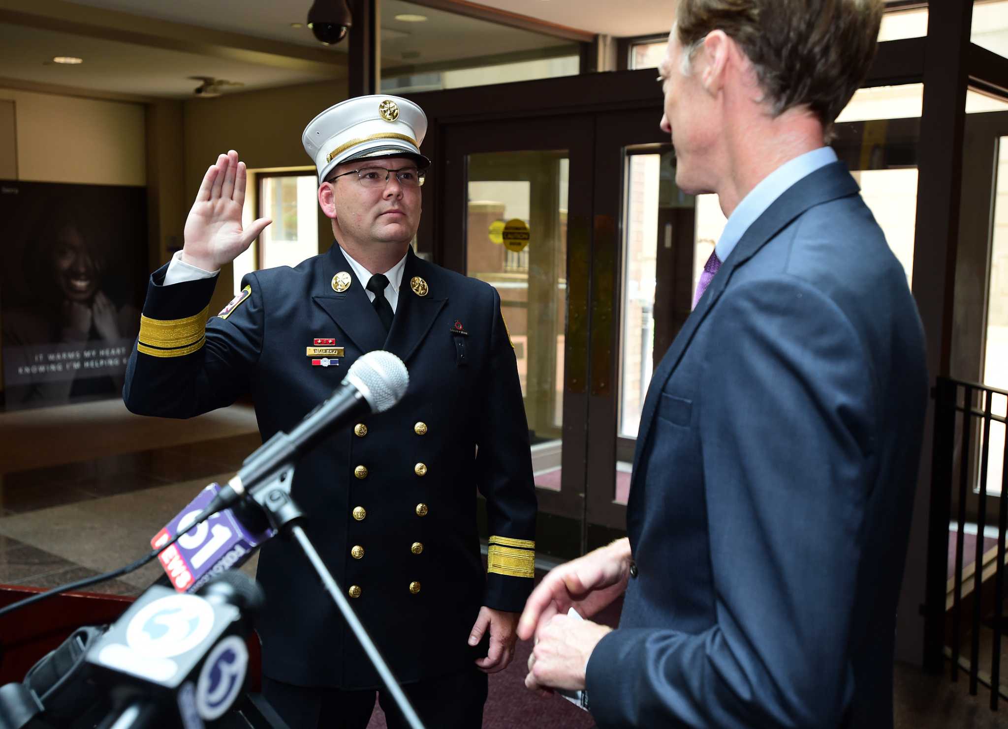 New Haven native, fire department veteran becomes assistant chief
