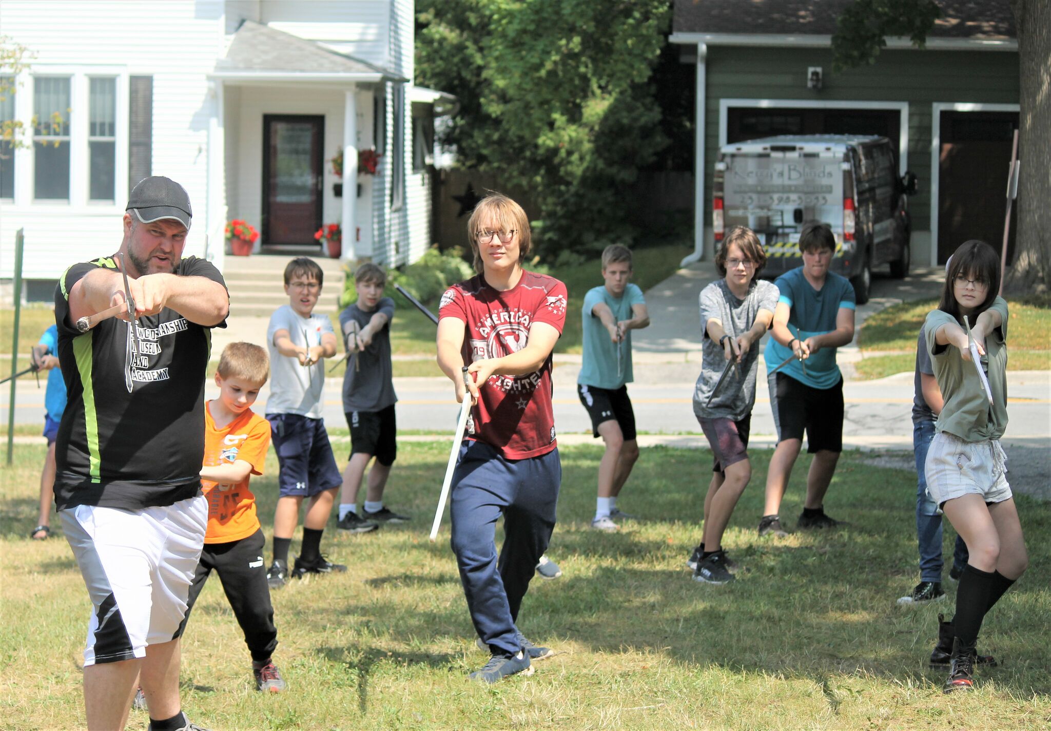 Manistee Library Hosts Medieval Longsword Lesson