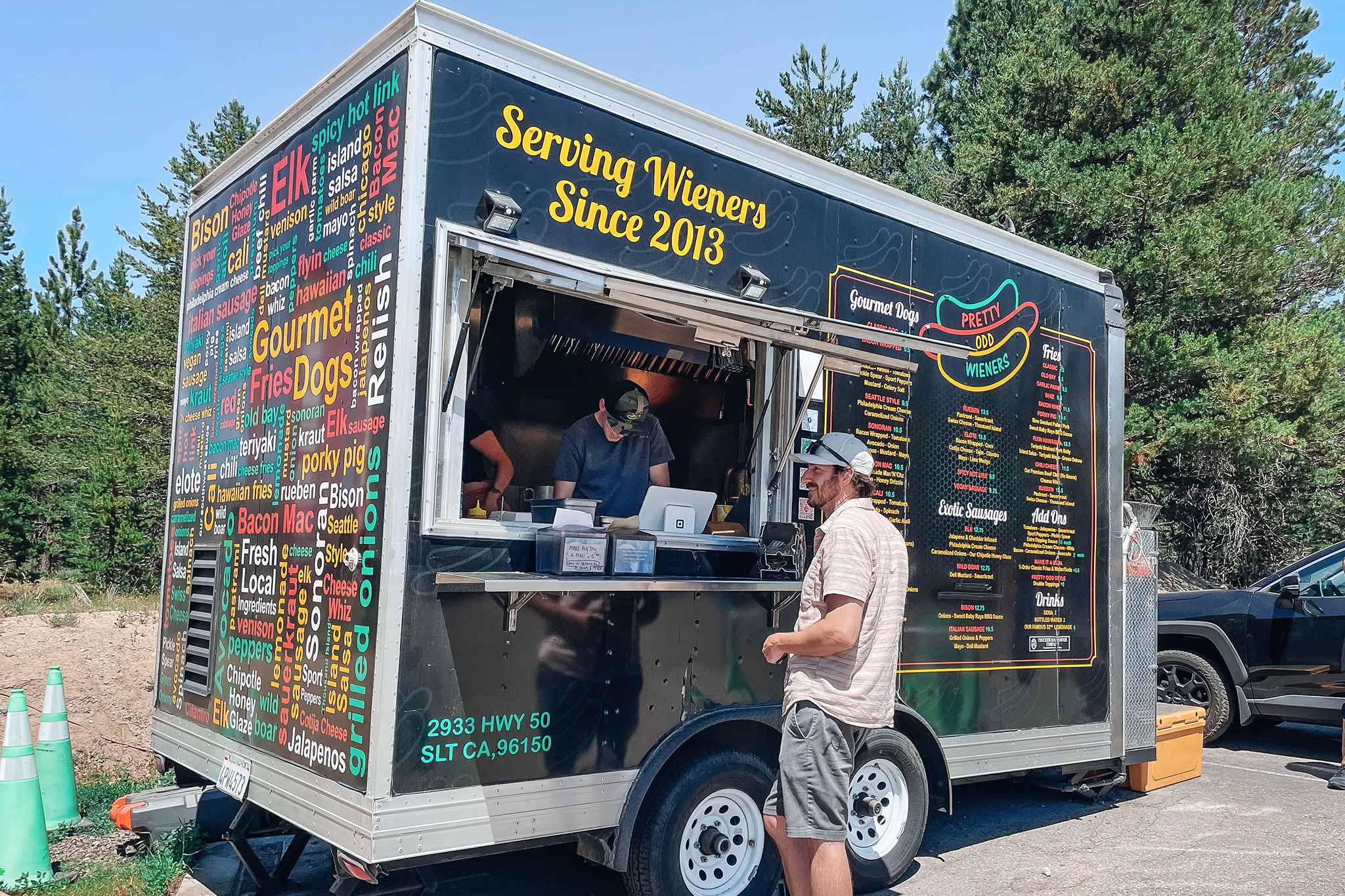 The best gourmet eats in Tahoe are from a gas station food truck